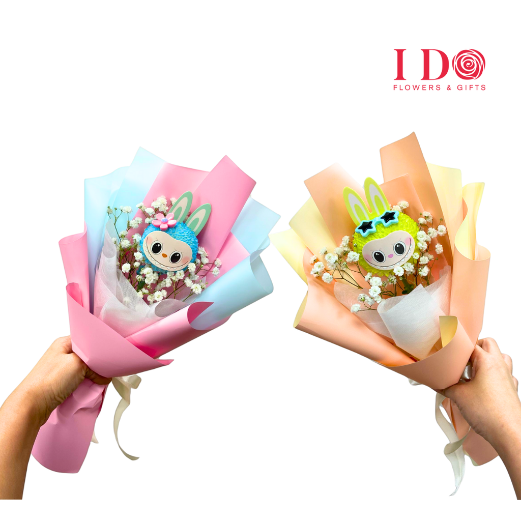 Labubu PopBloom – Single Stalk Bouquet AGB 7 | I DO Flowers & Gifts